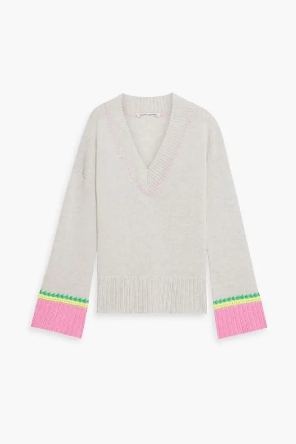 Autumn Cashmere Striped Cashmere Sweater