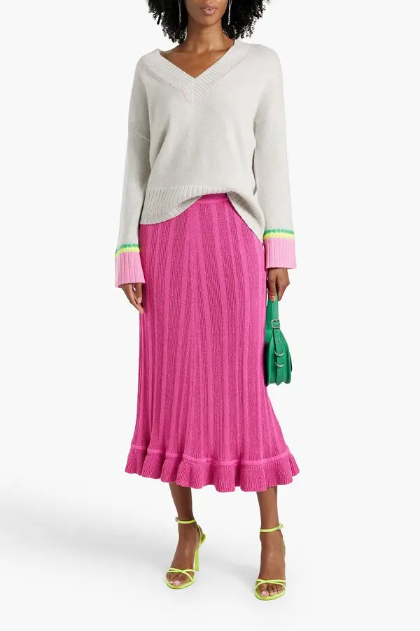 Autumn Cashmere Striped Cashmere Sweater