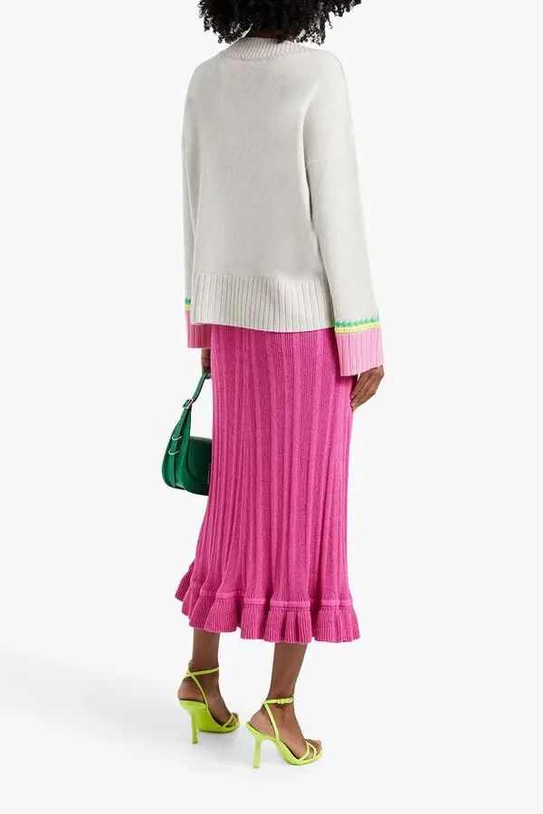 Autumn Cashmere Striped Cashmere Sweater