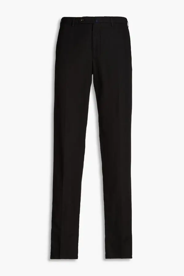 SLOWEAR Incotex Slimfit Linen And Cottonblend Chinos - Black
