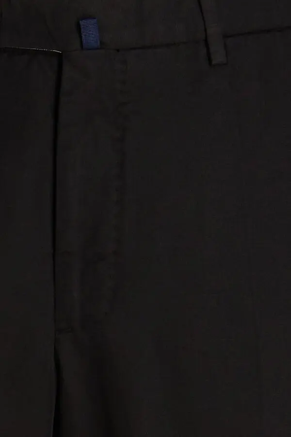 SLOWEAR Incotex Slimfit Linen And Cottonblend Chinos - Black