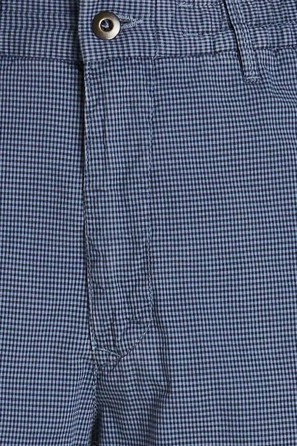 SLOWEAR Incotex Slimfit Gingham Cottonblend Chinos