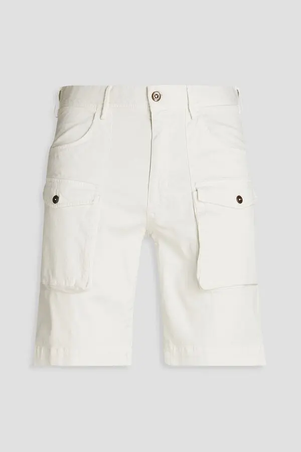 SLOWEAR Incotex Cotton-blend Twill Cargo Shorts - Off-white