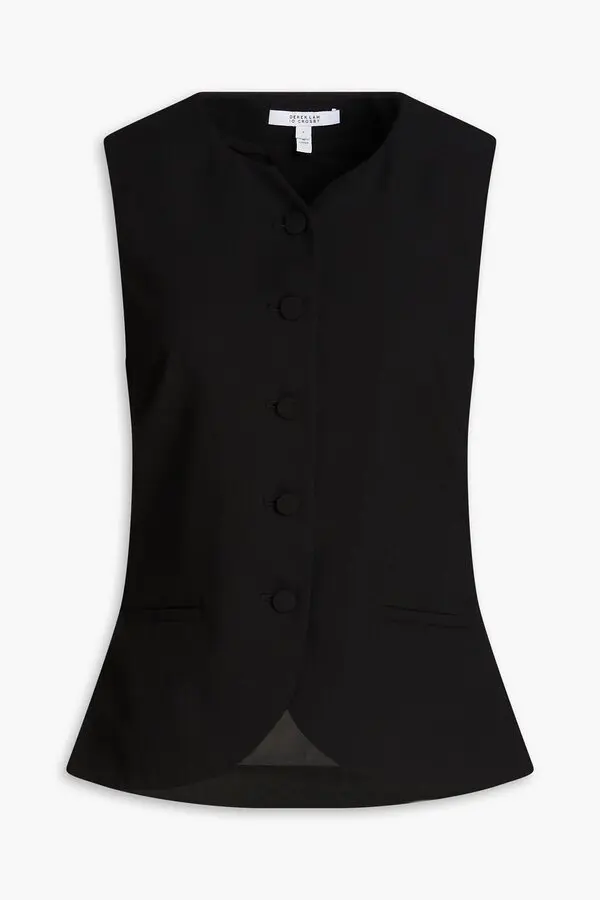Derek Lam 10 Crosby Ruched Crepe Vest