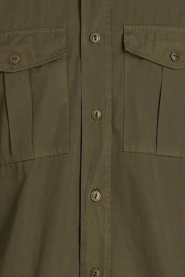 SLOWEAR Glanshirt Cottonpoplin Shirt - Army Green