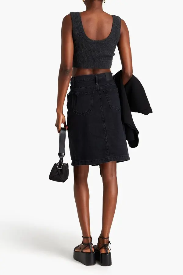 Derek Lam 10 Crosby Denim Wrap Skirt