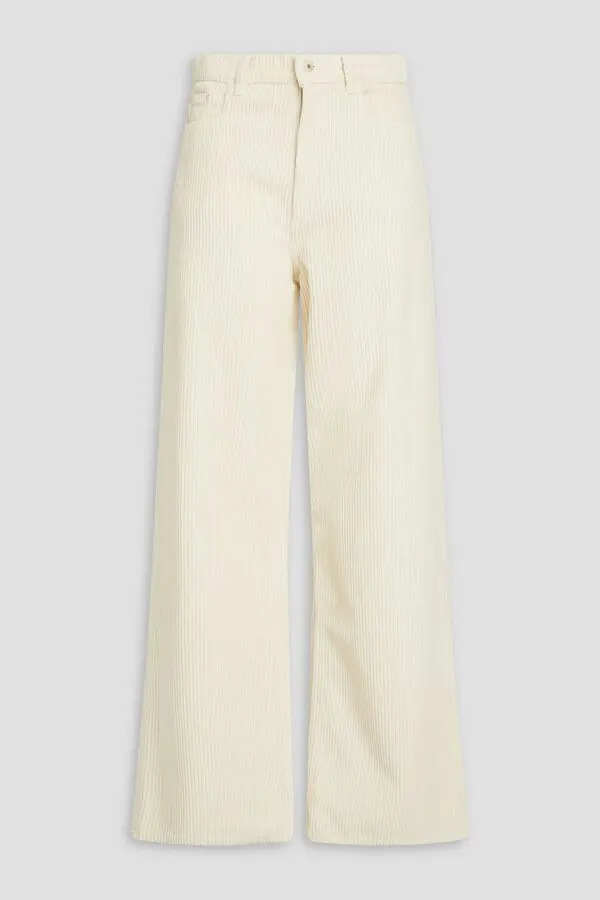 WANDLER Magnolia Cotton-corduroy Wide-leg Pants