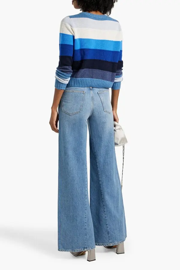Autumn Cashmere Striped Cashmere Cardigan