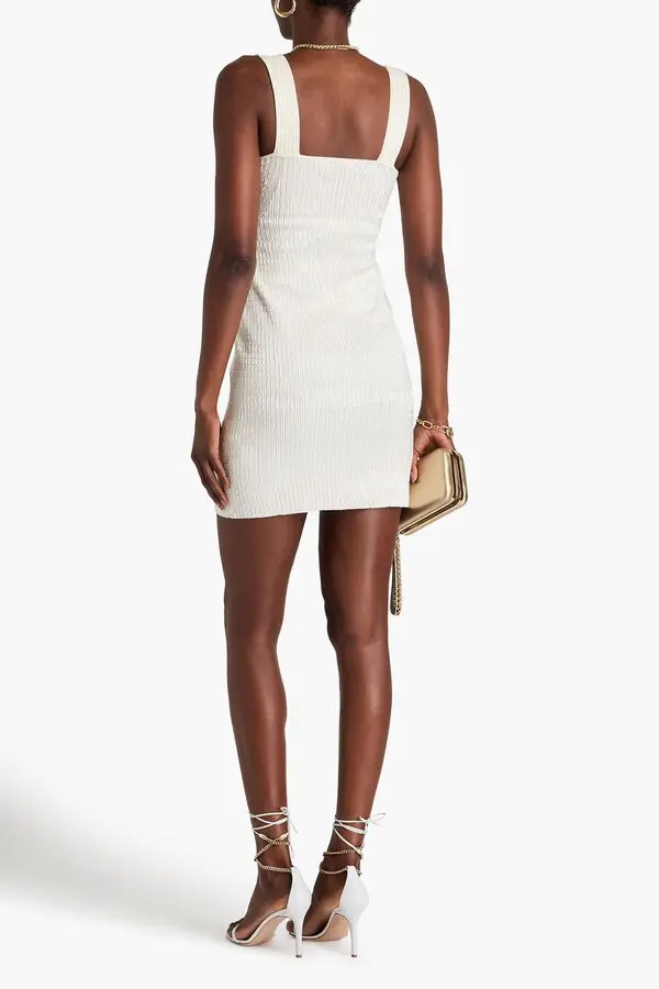 Simkhai Jayde Bead-embellished Knit Mini Dress