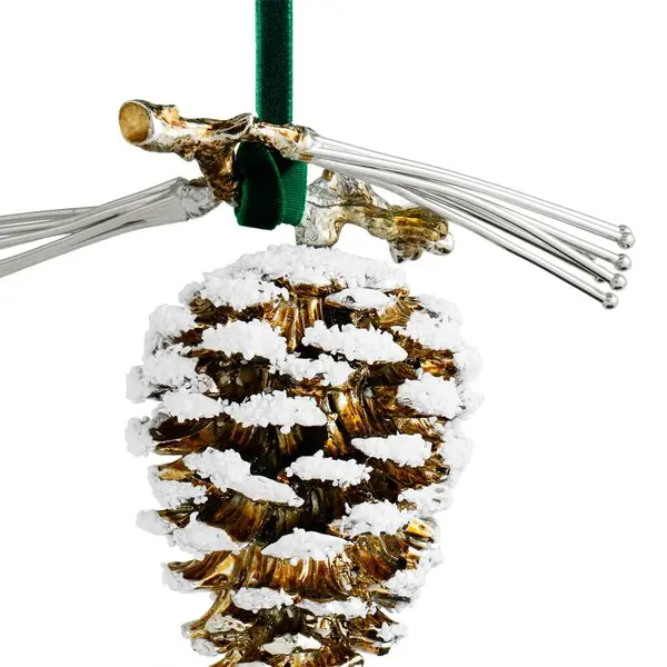 Michael Aram Snowy Pine Cone Ornament - Multi