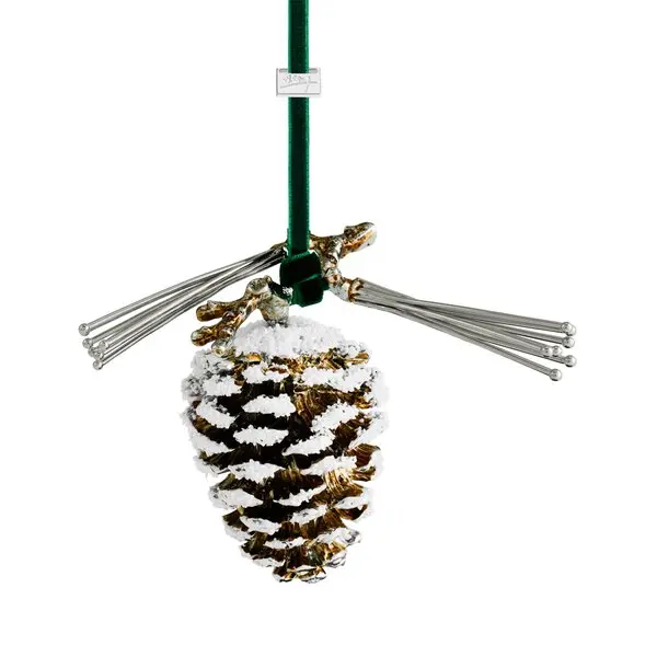 Michael Aram Snowy Pine Cone Ornament - Multi