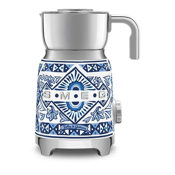 SMEG Dolce & Gabbana 50's Retro Style Aesthetic Blu Mediterraneo Milk Frother - Blue