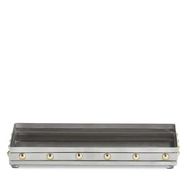ROSELLI Rivets Amenity Tray - Silver