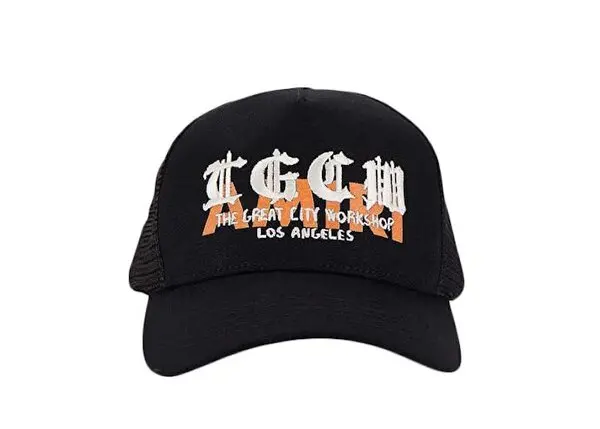 Amiri T.g.c.w. Trucker Hat - Black