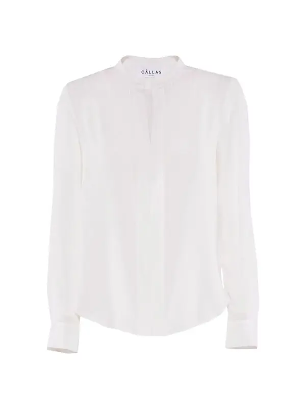 CALLAS MILANO Olympia Long Sleeve Silk Top