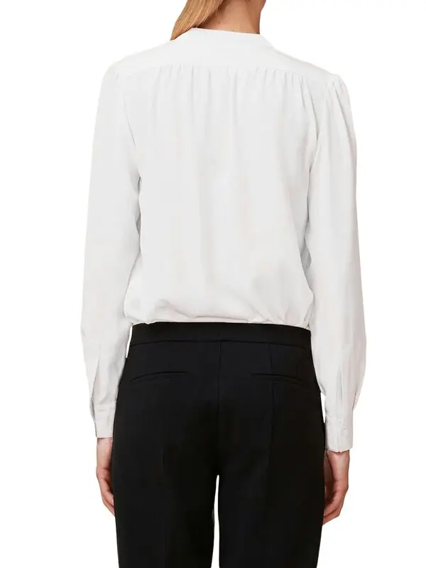 CALLAS MILANO Olympia Long Sleeve Silk Top