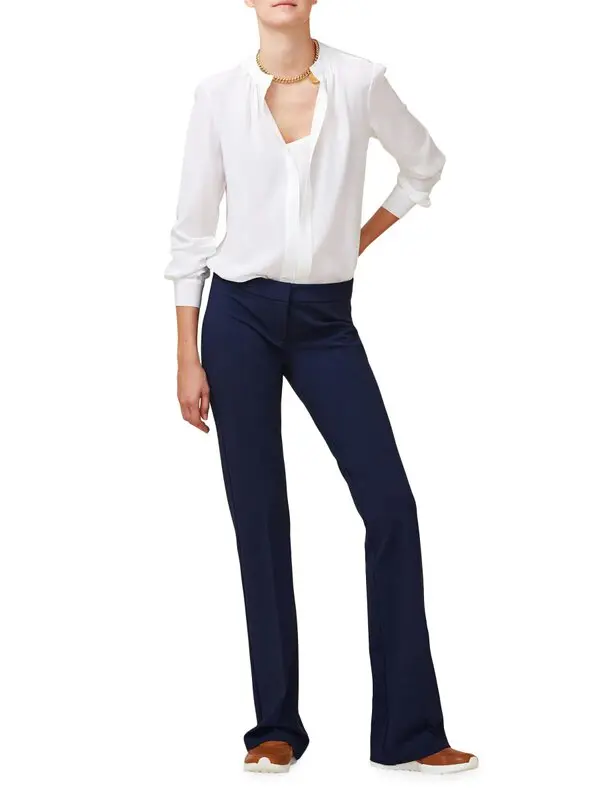 CALLAS MILANO Olympia Long Sleeve Silk Top