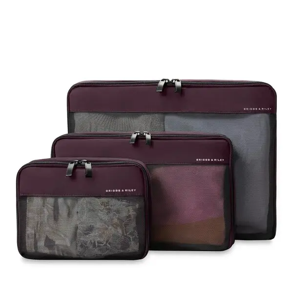 Briggs & Riley Compression Packing Cube Set - Plum