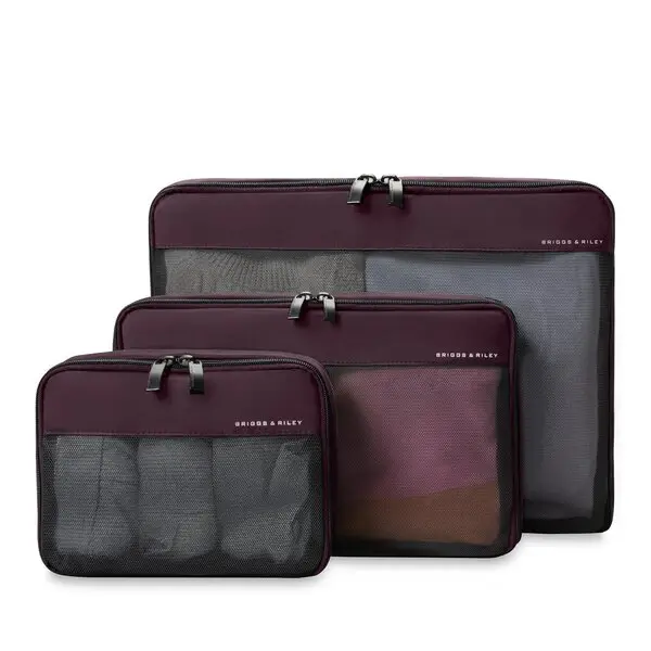 Briggs & Riley Compression Packing Cube Set - Plum