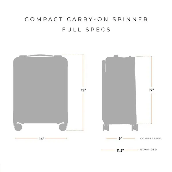 Briggs & Riley Baseline Compact 19" Carry-on Expandable Spinner - Black
