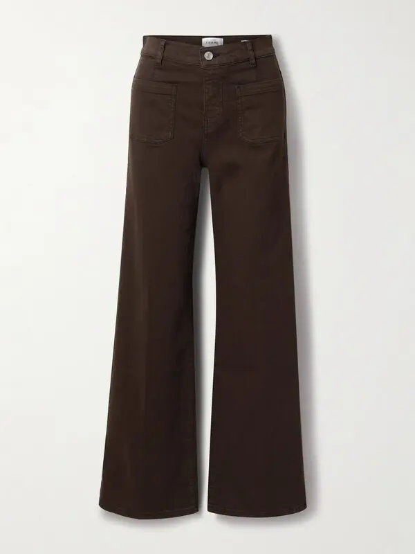 FRAME Le Slim Palazzo High-rise Wide-leg Jeans