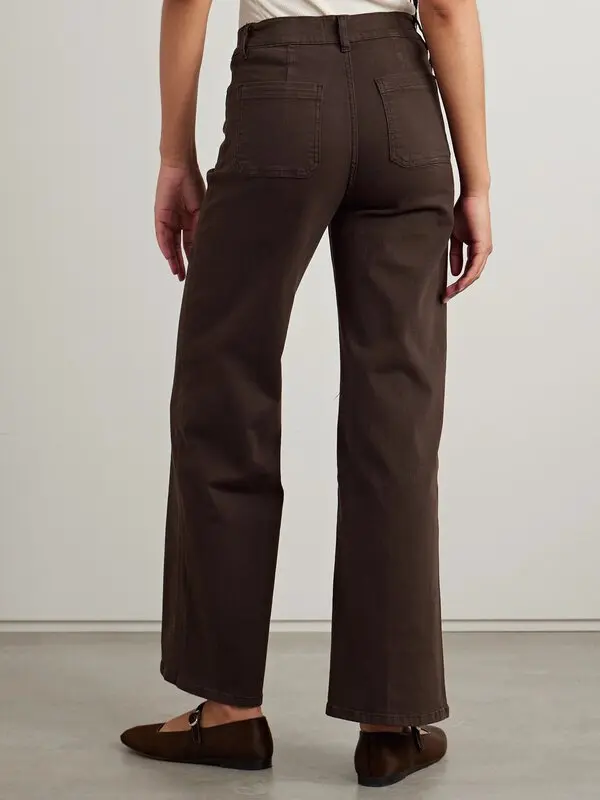 FRAME Le Slim Palazzo High-rise Wide-leg Jeans