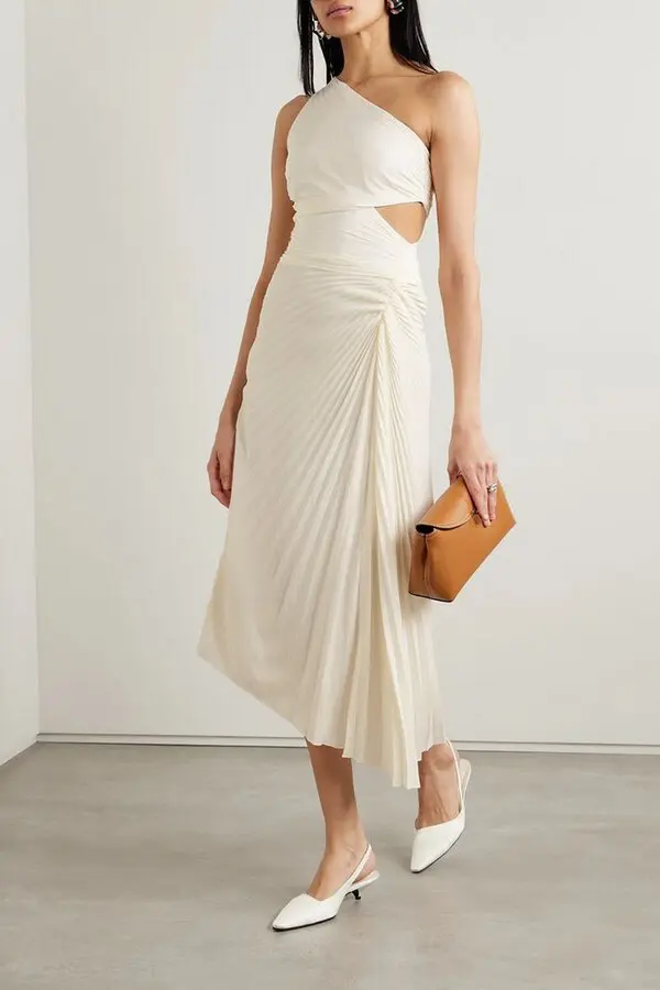 alc white one shoulder dress A.L.C. Dahlia Dress, 10 / White