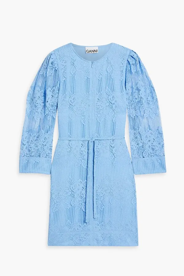 knee length dresses for ladies Ganni Seersucker Check Smocked Maxi Dress main image 1