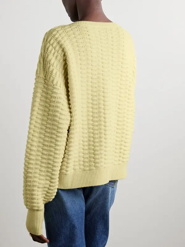 Sasuphi Textured Merino Sweater - Yellow