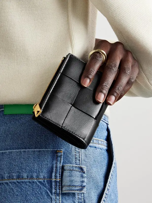 Bottega Veneta Cassette Intrecciato Leather Wallet