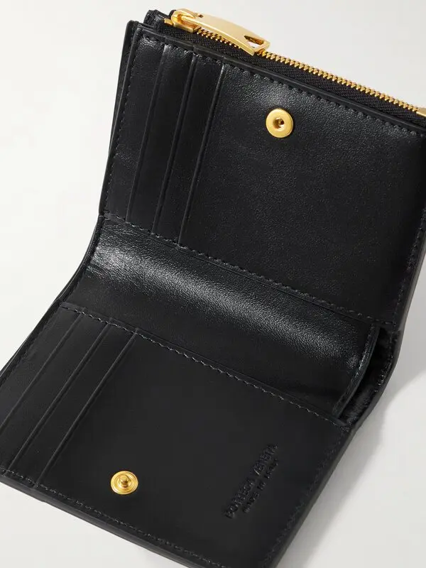 Bottega Veneta Cassette Intrecciato Leather Wallet