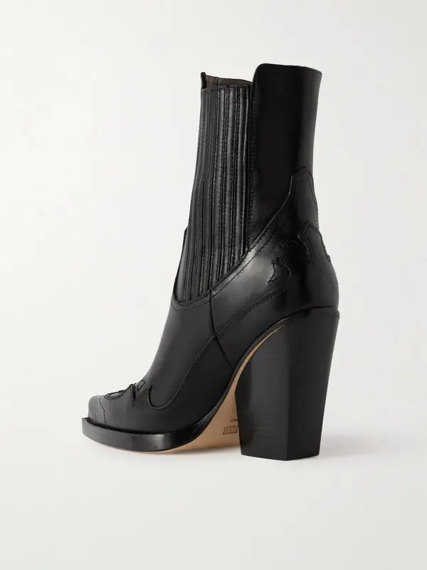 Paris Texas Dallas Embroidered Leather Pointed-toe Ankle Boots