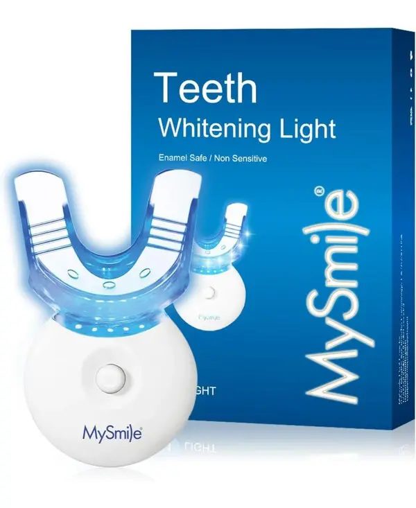 MYSMILE Teeth Whitening 5 Led Light With Teeth Whitening Trays - White