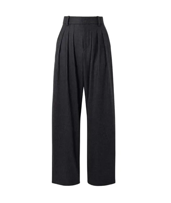 Isabel Marant Casile Pleated Straight-leg Pants