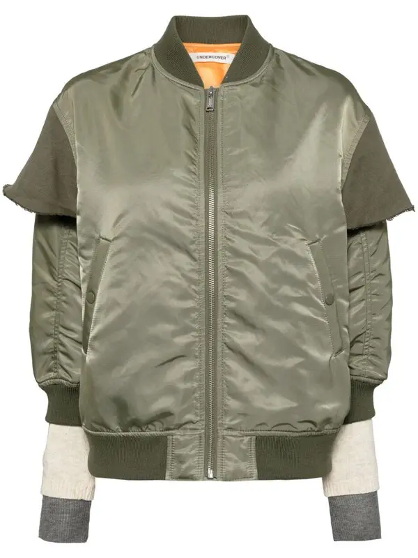 Undercover Layered Zip-up Bomber Jacket