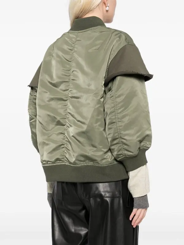 Undercover Layered Zip-up Bomber Jacket
