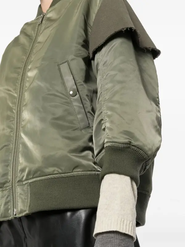 Undercover Layered Zip-up Bomber Jacket