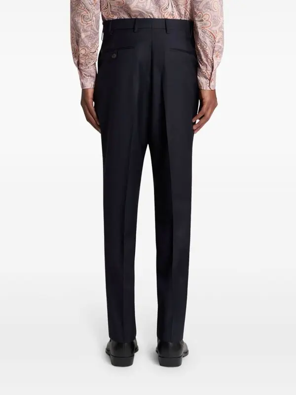 Etro Pleated Trousers - Blue