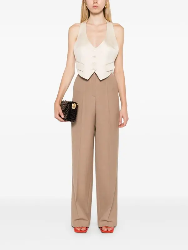 Fendi Grain-de-poudre Wool Trousers