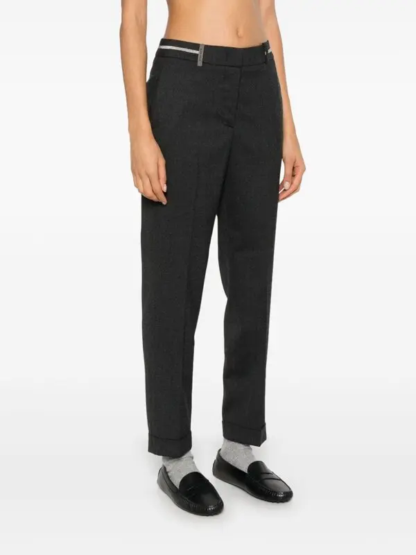 Peserico Punto Luce Trimmed Trousers