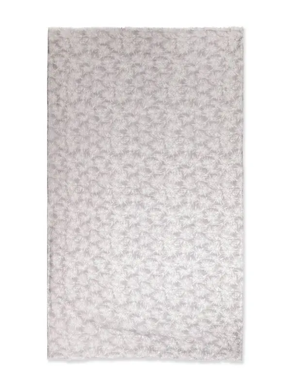 Brunello Cucinelli Floral Print Scarf - Grey