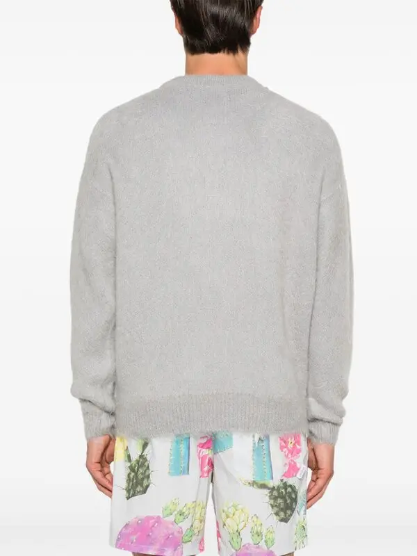 BONSAI Decorative-stitching Jumper - Grey