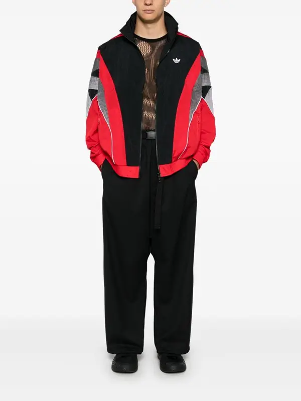 Y3 X Adidas Wide Leg Trousers With Signature 3-stripes