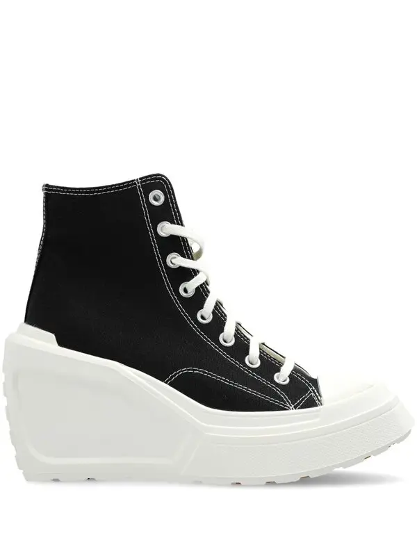 CONVERSE 110mm Chuck 70 De Luxe Wedge Hi Sneakers - Black