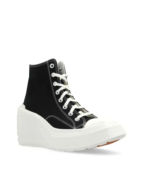 CONVERSE 110mm Chuck 70 De Luxe Wedge Hi Sneakers - Black