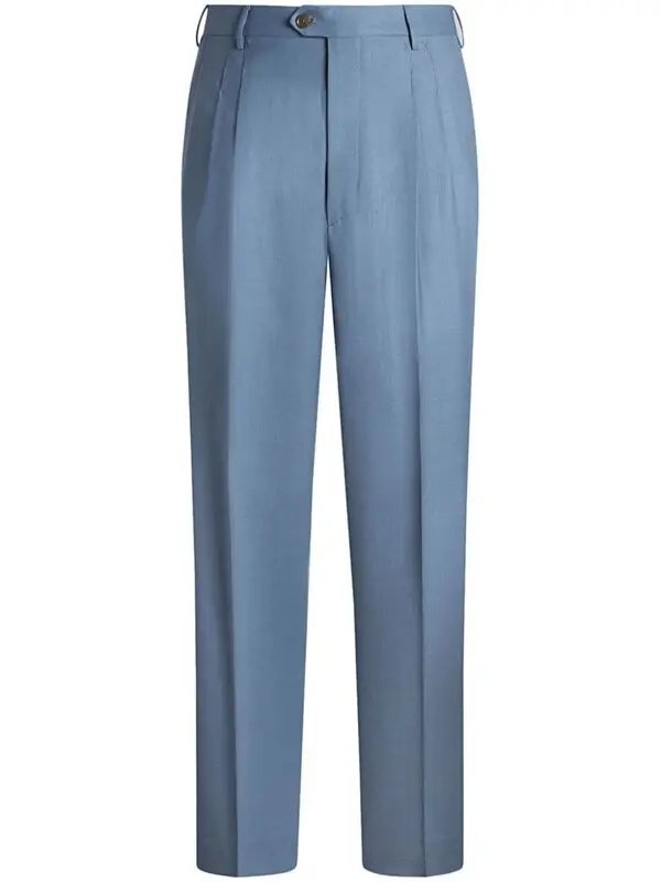 Etro Pleated Trousers - Blue