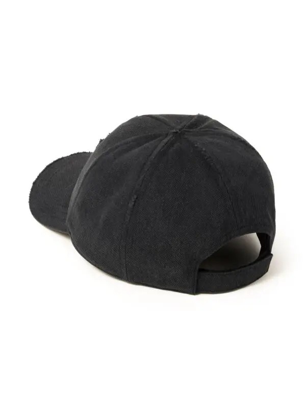 Miu Miu Denim Baseball Cap - Black