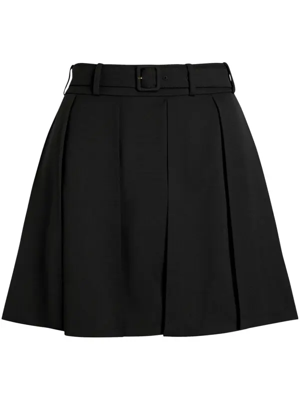 PATOU Pleated Mini Skirt - Black