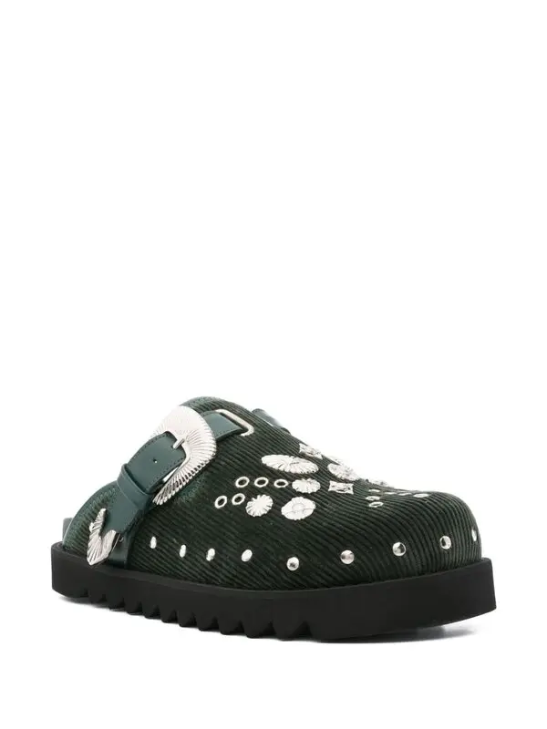 TOGA VIRILIS Eyelet-metal Slippers