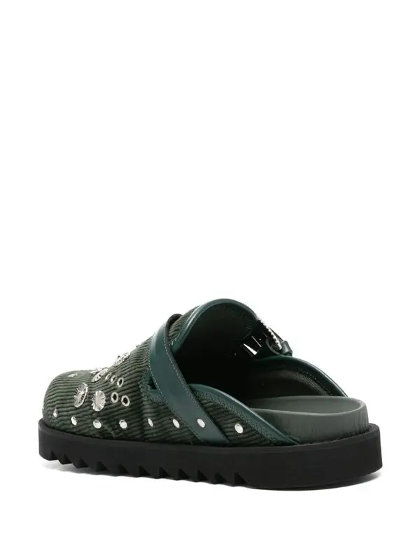 TOGA VIRILIS Eyelet-metal Slippers